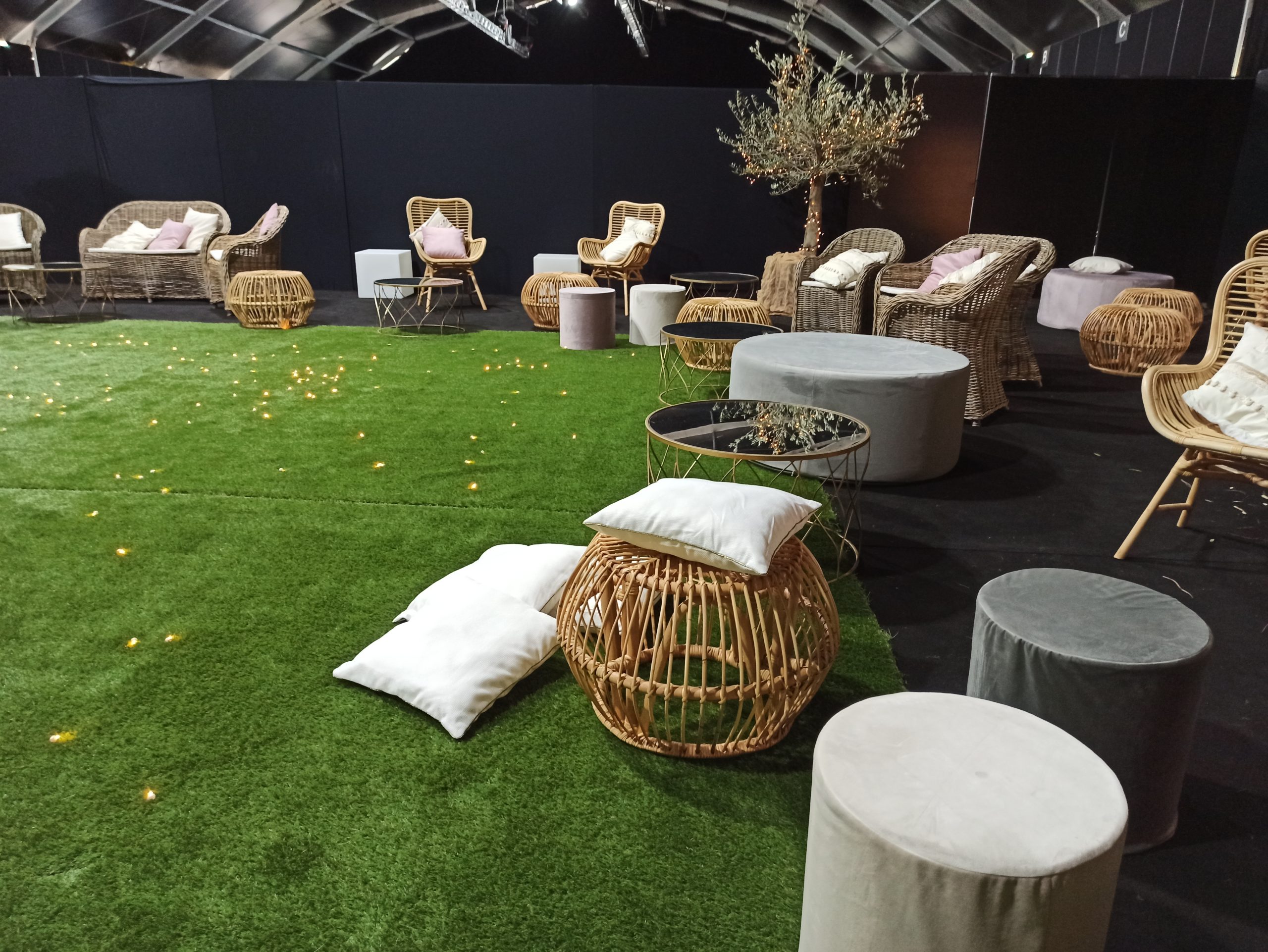 Noleggio Pouf Bambù - oltreilgiardino